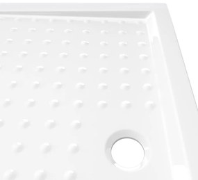 Sprchová vanička s puntíky bílá 70 x 100 x 4 cm ABS,  148899