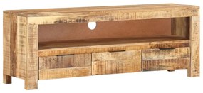 TV stolek 110 x 30 x 40 cm hrubé mangovníkové dřevo 338026