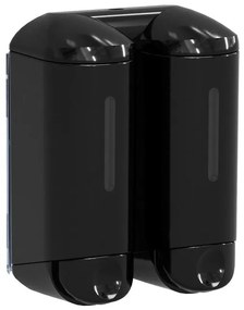 MARPLAST MARPLAST, SHOWER SMALL dvojitý dávkovač tekutého mýdla, 2x170ml, černá, A94603