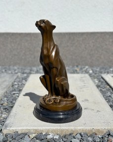 Bronzová socha geparda – luxusní dekorace