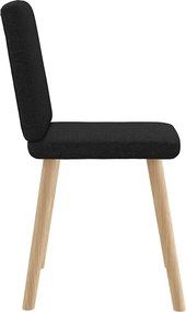 Jídelní židle 4 ks černé textil 3315299