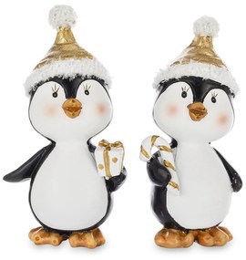 Vánoční figurka tučňák 2 varianty 161143