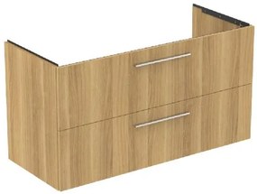 Ideal Standard i.Life B - Umyvadlová skříňka, 63x120x51 cm, 2 zásuvky, pravá, přírodní dub T5587NX
