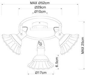 GLOBO JOWITA 54050-3 Stropní svítidlo