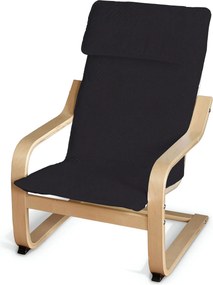 Sedák na dětské křeslo IKEA Poäng barva černá látka pletený vzor