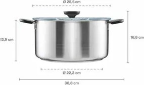 Fiskars Functional Form Hrnec s pokličkou 7 l / nerezová ocel