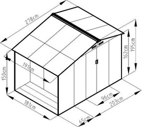 Rojaplast LUKE A-2 domek