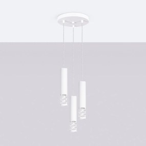 Sollux Lighting Závěsné svítidlo LIRO 3P bílé