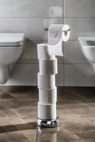 Aqualine, MINU stojan na toaletní papír, rezervní s držákem, chrom, MU37