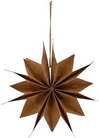 Papírová vánoční hvězda průměr 20 cm CAPELLA House Doctor- hnědá