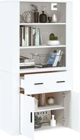 Skříň highboard bílá kompozitní dřevo 3185375