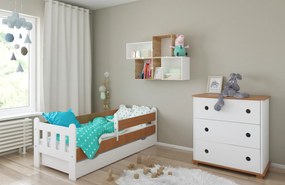 BabyBeds Dětská postel STAS Velikost postele: 160x80 cm, Barevné provedení: Růžová, Úložný prostor: Ano, s úložným prostorem Bílá