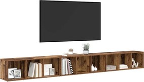 Sestava TV skříněk 3 ks Staré dřevo Kompozitní dřevo 3393552