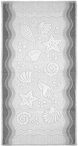 Flora Ocean 70x140 popelínový bavlněný froté ručník 380 g/m2 Greno