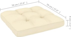 Zahradní podnožky s poduškami 2 ks masivní borové dřevo 3076282