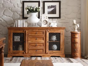 furniture-nabytek.cz - Kulatá skříňka Meridan akácie