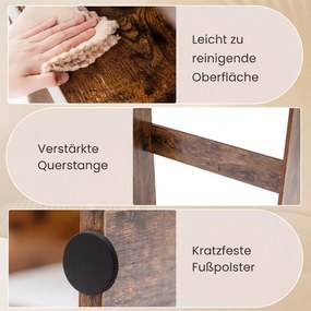 Costway Záchodový organizér do koupelny ve stylu farmy s posuvnými dvířky