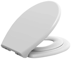 Aqualine WC sedátko s integrovaným dětským sedátkem, soft close. polypropylen, bílá
