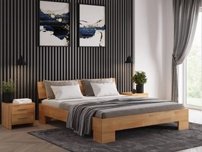 Vysoká postel z bukového dřeva 180x200 cm Alemria
