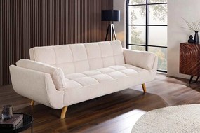 Designová rozkládací pohovka Bailey 215 cm béžový manšestr