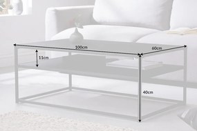Designový konferenční stolek Damaris 100 cm černý