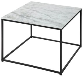 Designový konferenční stolek Factor 50 cm mramor bílý
