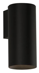 ACB Iluminacion Nástěnné LED svítidlo PIPE, v. 12 cm, 12W, CRI90 Barva: Černá, Stmívání: ON/OFF