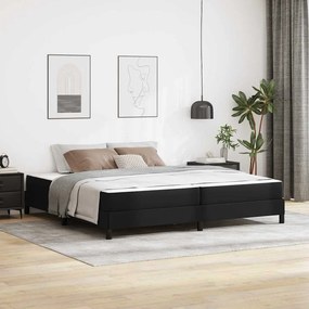 Rám postele s matrací Černá 200 x 200 cm textil 3398648