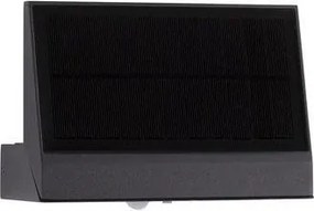 NV 9492510 AKCE - Venkovní nástěnné svítidlo JIGRA antracitový hliník a čiré sklo LED 2W 3000K 3.7V 100st. IP65 solární s pohybovým čidlem - NOVA LUCE