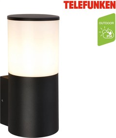 TF 322505TF TELEFUNKEN venkovní nástěnné svítidlo, voděodolné a prachotěsné, E27 patice, černé - BRILONER