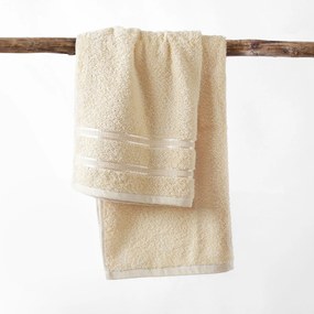 Goldea froté ručník / osuška nela - světle béžový 30 x 50 cm
