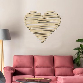 dřevo života Dřevěný obraz SRDCOVÁ LINKA Zvolte barvu dekoru: Javor, Rozměry šxv (cm): 80x68