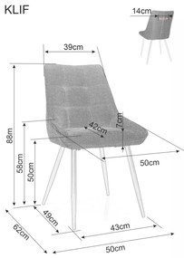 Jídelní židle Klif béžová