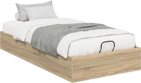 Ottoman postel Sonoma dub 75,5 x 190 cm Dřevěný materiál 3409303