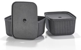 Zone Denmark Úložný box Pulp Black (sada 2 ks) 23x15 cm 32x23 cm