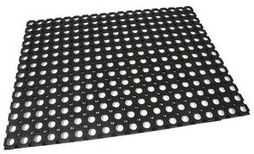 Gumová čisticí rohož Honeycomb 60 x 80 x 1,6 cm, černá