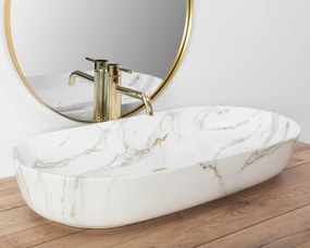 Rea Cleo umyvadlo, 81 x 41 cm, imitace kamene Aiax, REA-U8404