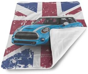 Sablio Deka pro miminko Mini sedan Britská vlajka - 80x100 cm