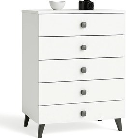 Komoda Mobi K-05 bílá/černá