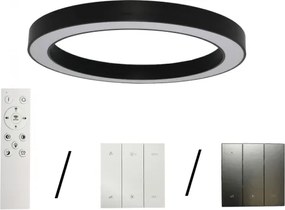 LED Stropní svítidlo LED/115W/230V 3000/4000/6500K pr. 120 cm černá