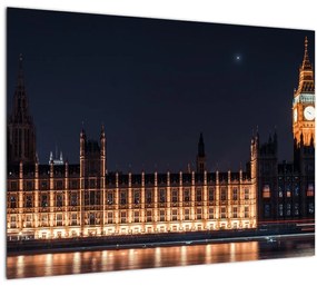 Skleněný obraz Big Benu v Londýně (70x50 cm)