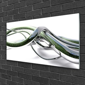 Obraz na skle Abstrakce Vlny Art Umění 100x50 cm