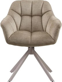 Designová otočná židle Vallerina béžová / šedo-hnědá