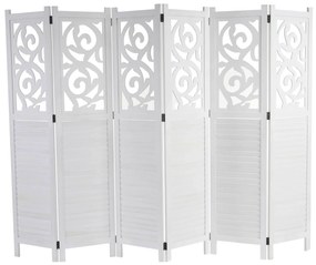 Paraván Shabby vintage Istambul  - 170 x 240 cm - Bílá