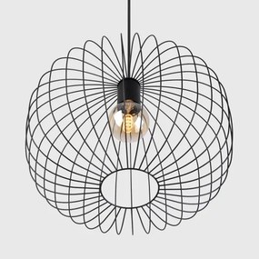 Lustr na lanku OVELLA 1xE27/15W/230V pr. 46 cm černá
