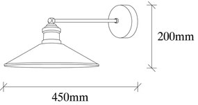 Nástěnné svítidlo v bronzové barvě ø 30 cm Dodo – Opviq lights