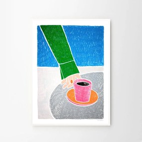 The Poster Club Plakát Café en Terrasse by Léa Coubray 30x40 cm