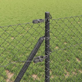 Oplocení na řetězcích se upevňuje na zem 10 x 0,4 m Šedá 3351094