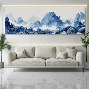 Obraz na plátně - Pod tou skálou co se tyčí FeelHappy.cz Velikost obrazu: 240 x 80 cm