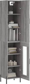 Skříň highboard šedá sonoma 34,5 x 34 x 180 cm kompozitní dřevo 3199055